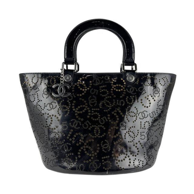 CHANEL シャネル ハンドバッグ トートバッグ ブラック 14054 レディース【中古】 z7986