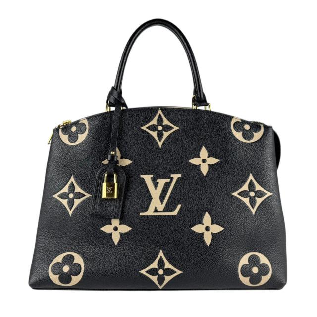 LOUIS VUITTON ルイ ヴィトン グランパレMM バイカラー アンプラント M45842 ハンドバッグ ショルダーバッグ ブラック/ベージュ 14054 レディース【中古】 z7980