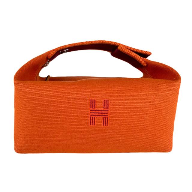HERMES エルメス ブリッド ア ブラック PM ハンドバッグ オレンジ 14062 レディース【中古】 z8008