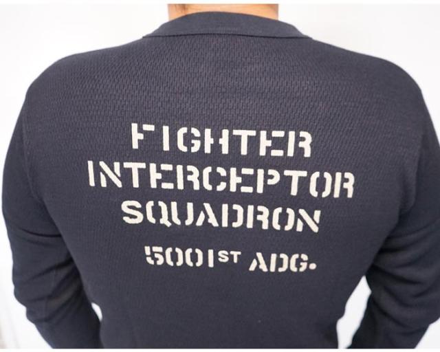 AVIREX アヴィレックス アビレックス 長袖 Tシャツ HONEYCOMB WAFFLE T-SHIRT ”USAF” プリント ロンT メンズ ハニカムワッフル 783-4230012 送料無料