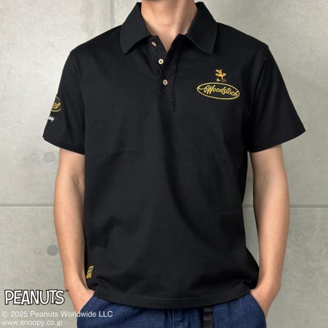 フラッグスタッフ FLAGSTAFF スヌーピー コラボ ポロシャツ 半袖 刺繍 メンズ BIKER POLO 452095 送料無料