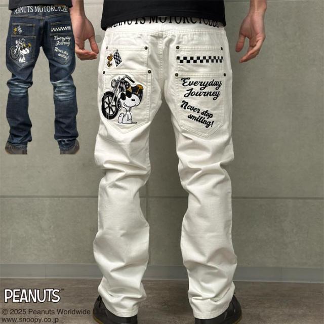 FLAGSTAFF フラッグスタッフ スヌーピー コラボ ジーンズ デニム ストレッチ バイク 452100 送料無料