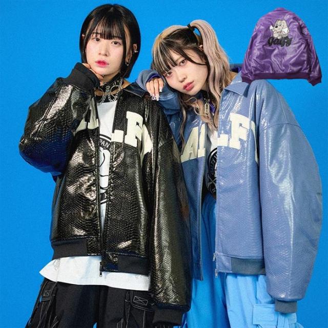 ガルフィー GALFY アウター メンズ レディース パイソン柄 エナメル素材 124013 送料無料