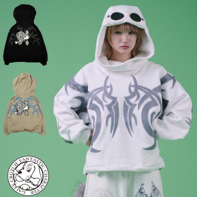 GALFY ガルフィー プル パーカー 長袖 メンズ レディース ユニセックス 探検メガネ部族パーカー 144023 送料無料