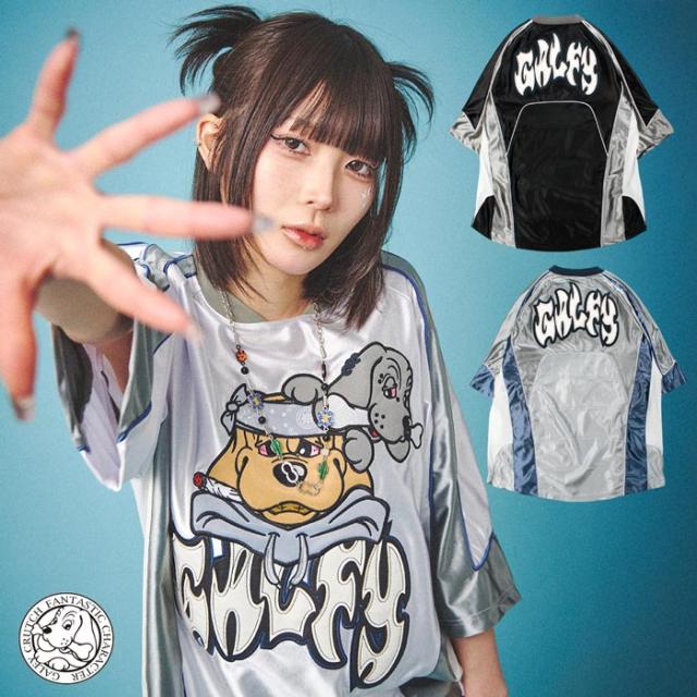 GALFY ガルフィー Tシャツ 半袖 メンズ レディース ドッグ 犬 病みに争いしサイバーTシャツ Tee 152026 送料無料