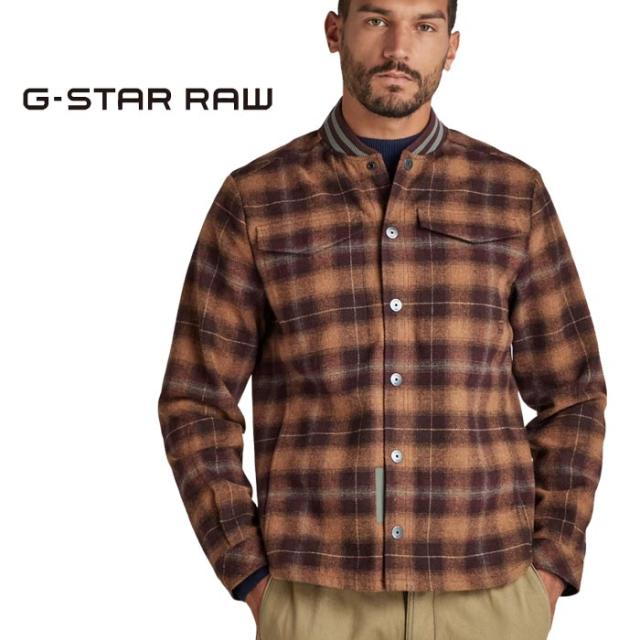 ジースター ロウ G-STAR RAW ジャケット メンズ BOMBER COLLAR OVERSHIRT D20662-C839 送料無料
