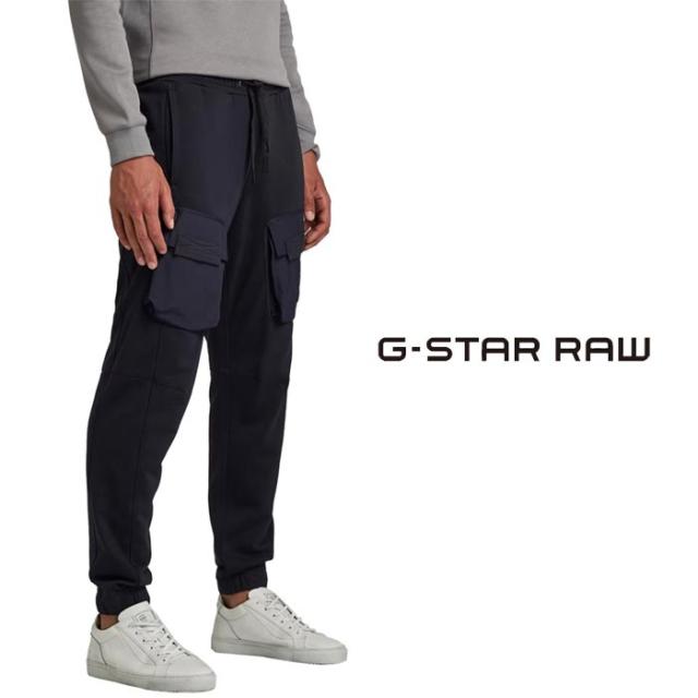 ジースター ロウ G-STAR RAW スウェット パンツ メンズ MIXED WOVEN CARGO SWEATPANTS D20808-A613 送料無料