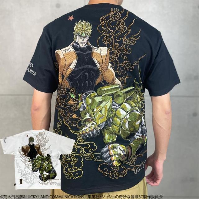絡繰魂 カラクリダマシイ JOJO コラボ Tシャツ  メンズ ジョジョの奇妙な冒険 DIO スタンド ザ・ワールド 和柄 252005 送料無料