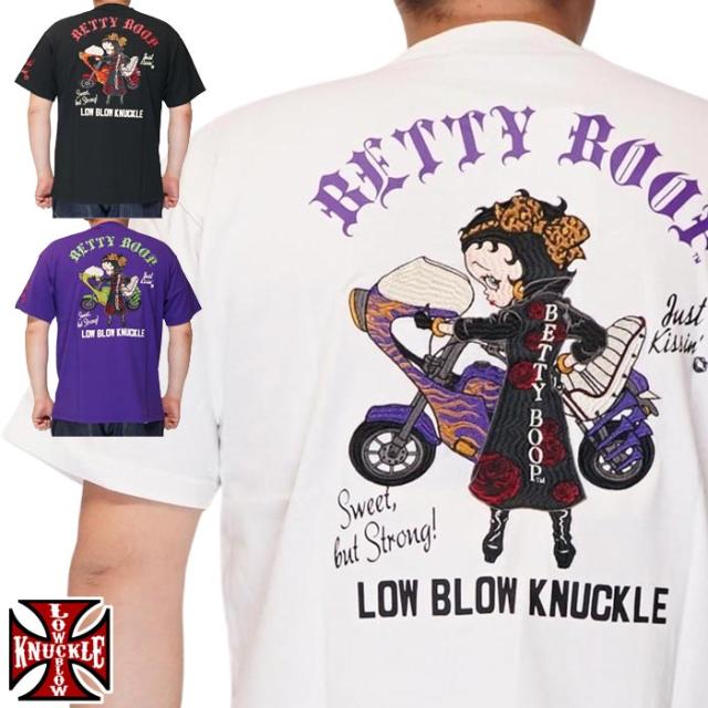 LOW BLOW KNUCKLE ローブローナックル ベティブープ コラボ Ｔシャツ 半袖 メンズ 族車 585865 送料無料