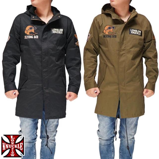 LOW BLOW KNUCKLE ローブローナックル スヌーピー コラボ ジャケット アウター モッズコート M-51 メンズ FLYING ACE ミリタリー 592401 送料無料