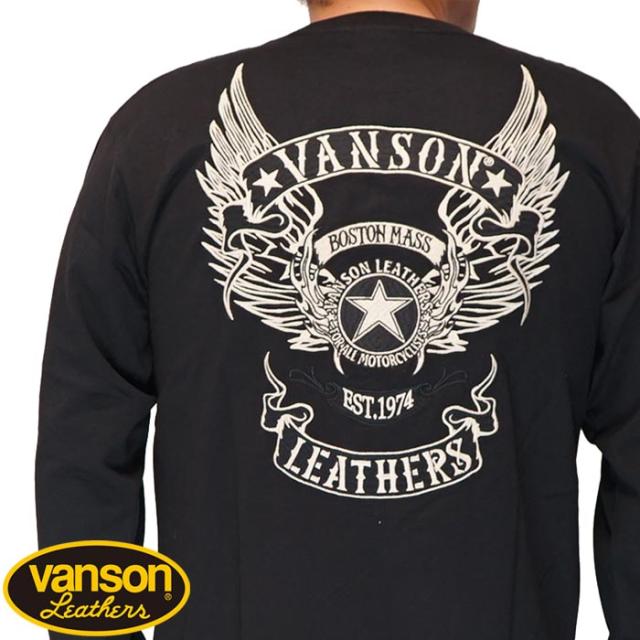 VANSON バンソン ロング Tシャツ メンズ ロンT ウイングスター NVLT-2507 送料無料