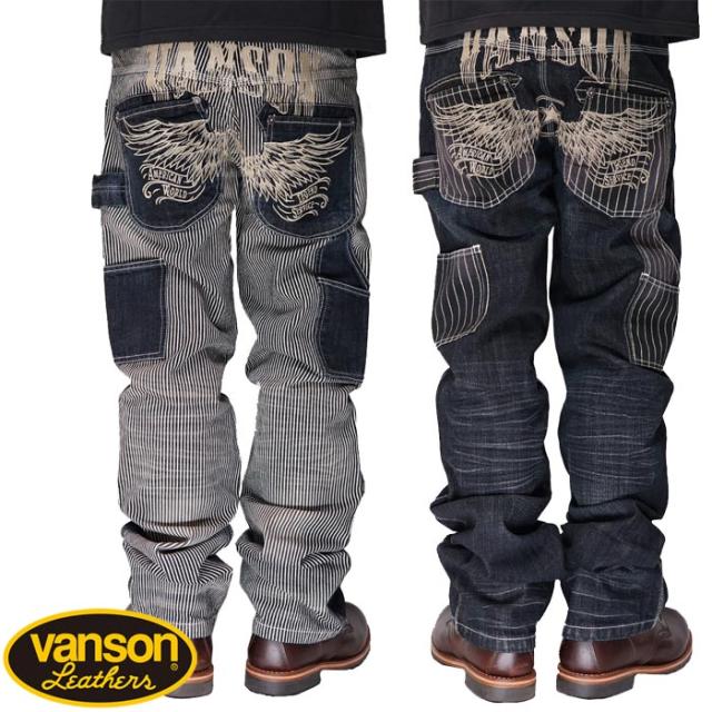 バンソン VANSON ジーンズ デニム メンズ ペインターパンツ フライングスター スターウイング SP-P-34 送料無料