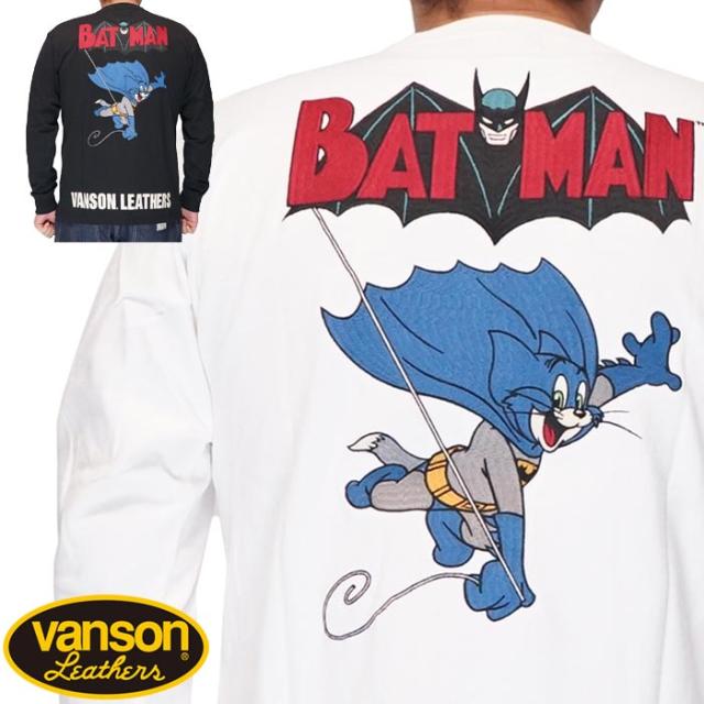 VANSON バンソン トムとジェリー コラボ ロングTシャツ メンズ ジェリー 100周年記念モデル バットマン TJV-2503 送料無料