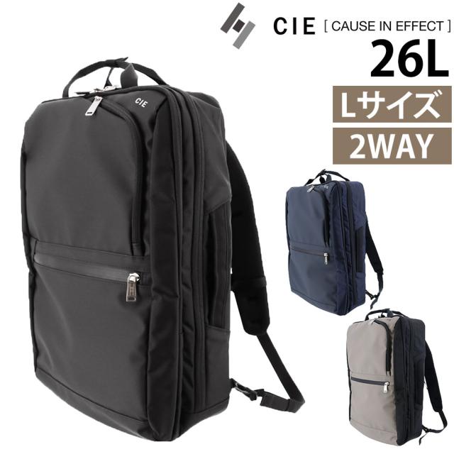 シー バッグ 2WAYリュックサック トートバッグ デイパック CIE バリアス 2ウェイバックパックL 26L 日本製 021808 メンズ レディース