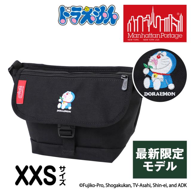 【25年 新モデル】マンハッタンポーテージ メッセンジャーバッグ XXS フラップジッパーポケット ドラえもん25 A5サイズ MP1603FZPDORA25 限定モデル ブラック メンズ レディース キッズ P10倍 送料無料 誕生日プレゼント ギフト ラッピング無料 【正規代理店】