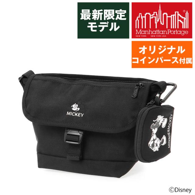 マンハッタンポーテージ バッグ Disney ミッキー Mickey Mouse Manhattan Portage ナイロンメッセンジャーバッグフラップジッパーポケット24 A5 MP1603FZPMIC24 メンズ レディース キッズ P10倍 送料無料 誕生日プレゼント ギフト ラッピング無料 【正規代理店】