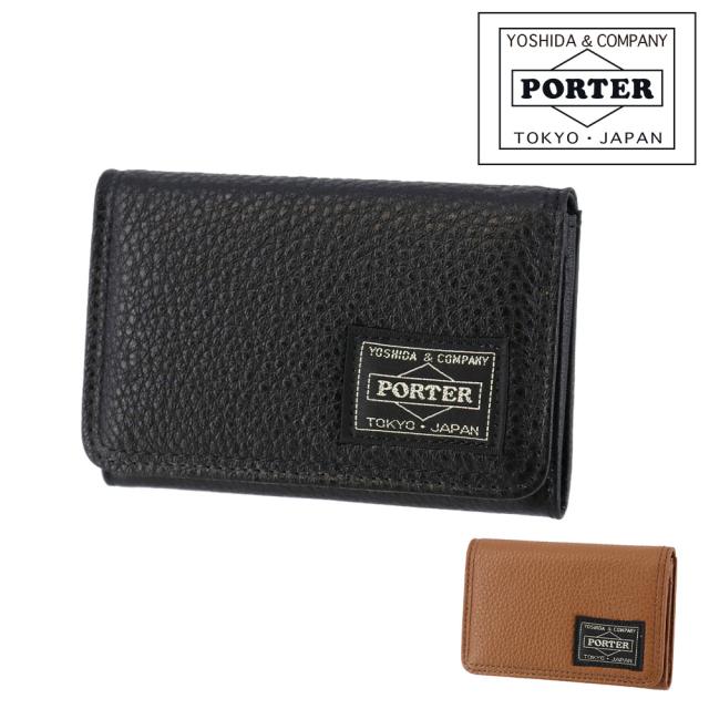 ポーター PORTER カーム ウォレット 041-03127 吉田カバン カードケース 名刺入れ 二つ折り 日本製 本革 メンズ レディース