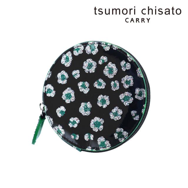 ツモリチサト 小銭入れ ケース 花柄 丸型 コンパクト tsumori chisato Glitter Flower 57855 レディース
