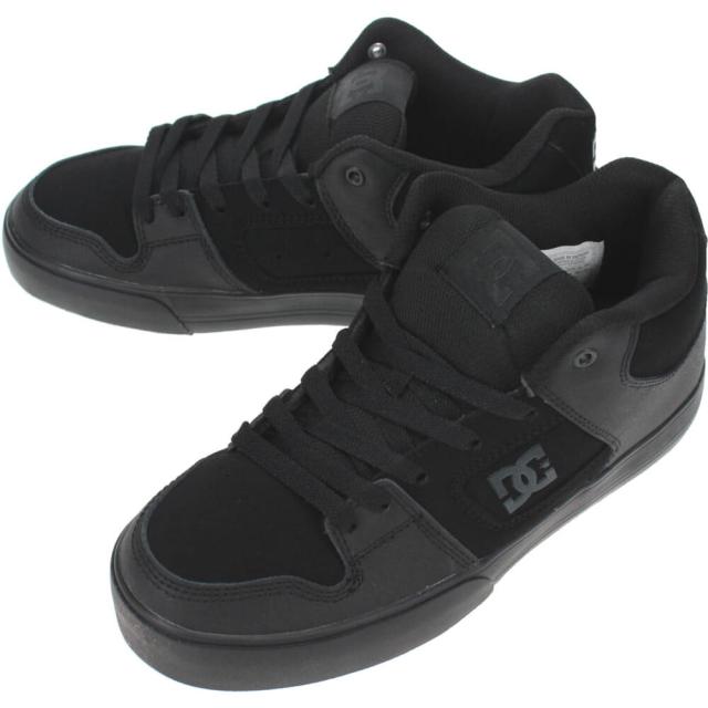 交換送料片道無料 ディーシーシューズ DC SHOES スニーカー ピュア ミッド PURE MID ブラック/ブラック/ガム DM226017 KKG