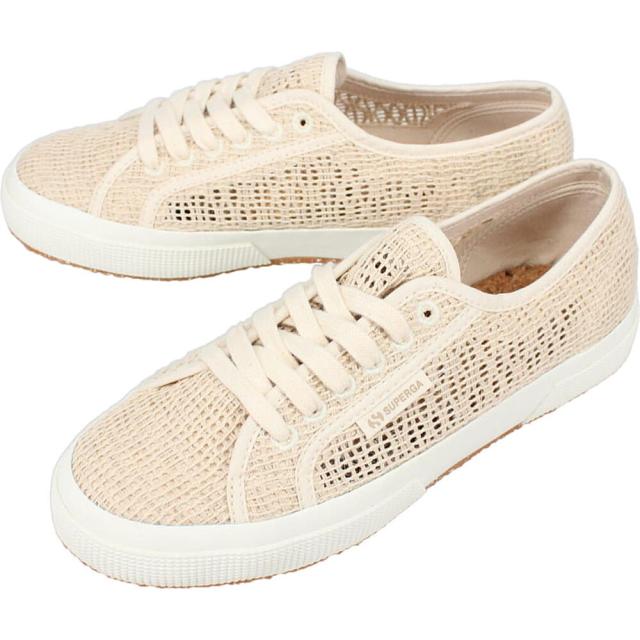 交換送料片道無料 スペルガ SUPERGA スニーカー 2750 ORGANIC MACRAME 3S6125CW A00 BEIGE RAW