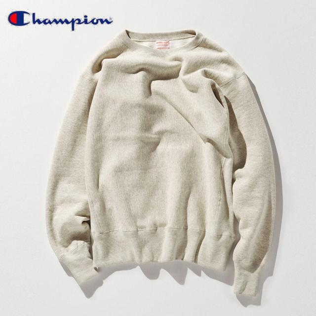 交換送料片道無料 チャンピオン Champion リバースウィーブ(R) 2ndパテントモデル クルーネックスウェットシャツ C3-Q042 シルバーグレー 040