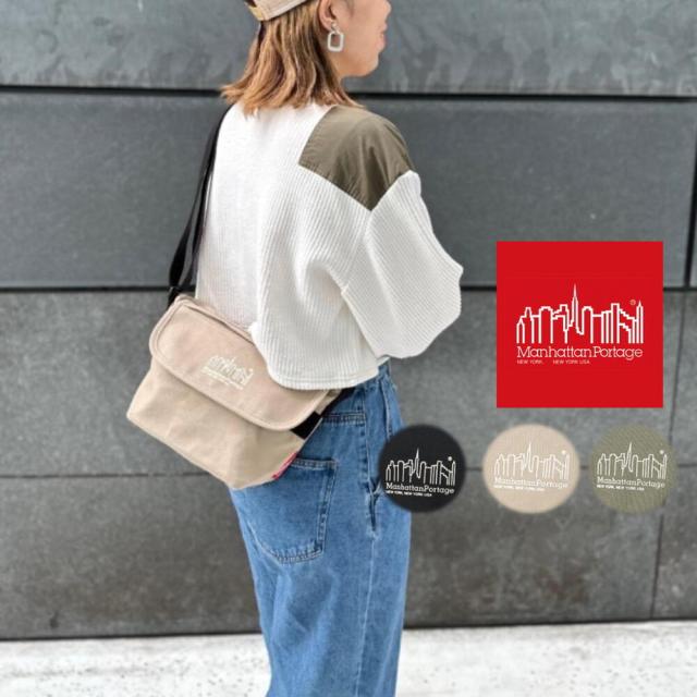 定番 マンハッタンポーテージ Manhattan Portage ナイロン メッセンジャーバッグ (XXS) キャンバス 1603-CNVS ブラック ベージュ オリーブ