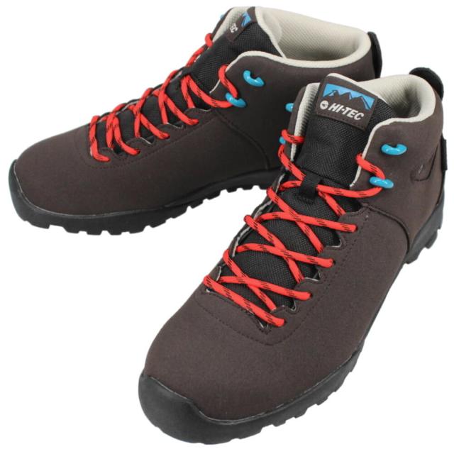 交換送料片道無料 ハイテック HI-TEC スニーカー アオラギ クラシック ウォータープルーフ AORAKI CLASSIC WP HT HKU13 ダークブラウン 53143339