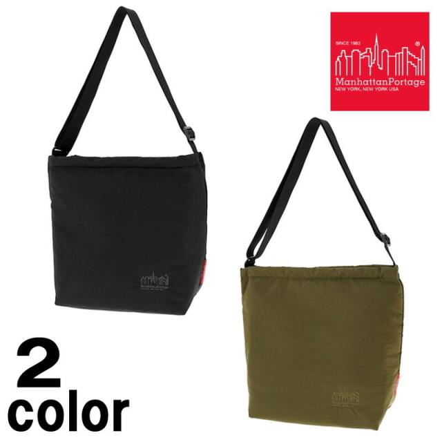 マンハッタンポーテージ Manhattan Portage ブラガンサ ショルダー バッグ パデット ナイロン タフタ Braganza Shoulder Bag Padded Nylon Taffeta ブラック オリーブ 2405-PNT BLK OLV
