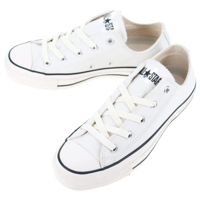 コンバース CONVERSE スニーカー レザー オールスター R オックス LEATHER ALL STAR R OX WHITE ホワイト