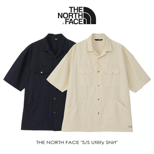 ノースフェイス THE NORTH FACE ショートスリーブユーティリティシャツ S/S Utility Shirt NR22431 K（ブラック） GL（グラベル）