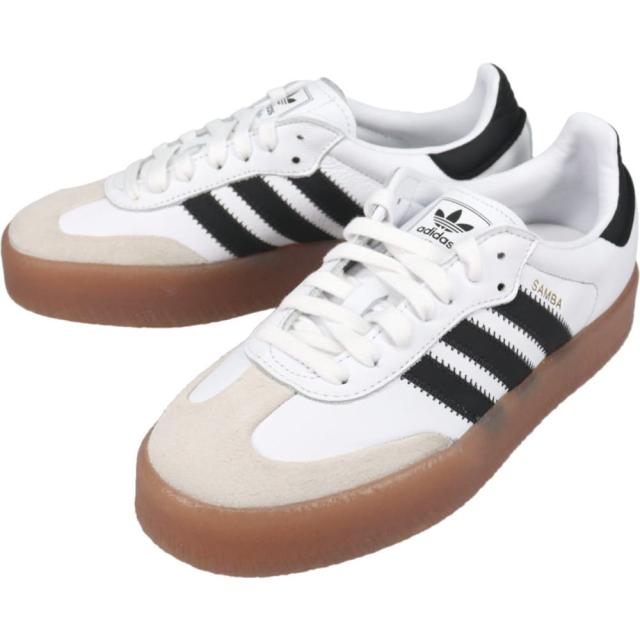 アディダス adidas スニーカー サンベエ W SAMBAE W フットウェアホワイト/コアブラック/ゴールドメタリック JI1349
