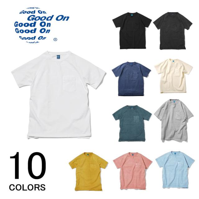 グッドオン Good On ヘビー ジャージー ショートスリー ブラグラン ポケットＴシャツ  SS HVY RAGLAN PKT TEE GOST1101