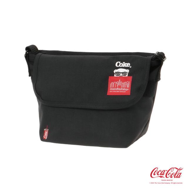 マンハッタンポーテージ Manhattan Portage ナイロン メッセンジャー バッグ (XXS) バック ポケット コカコーラ NYLON MESSENGER BAG (XXS) BACK POCKET COCA-COLA ブラック 1603-BP-COKE BLK