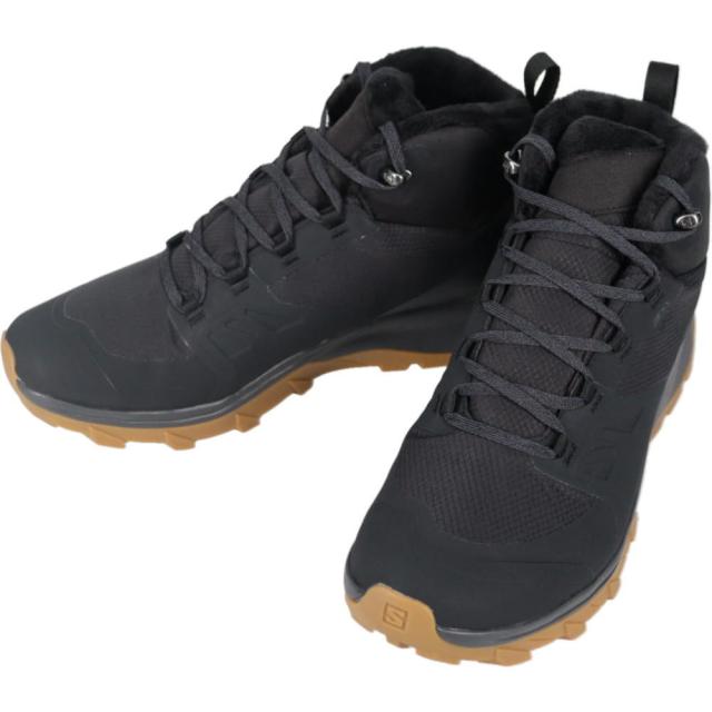 サロモン salomon ウィンターブーツ OUTSNAP CLIMASALOMON WATERPROOF ブラック/エボニー/Gum1a 409220