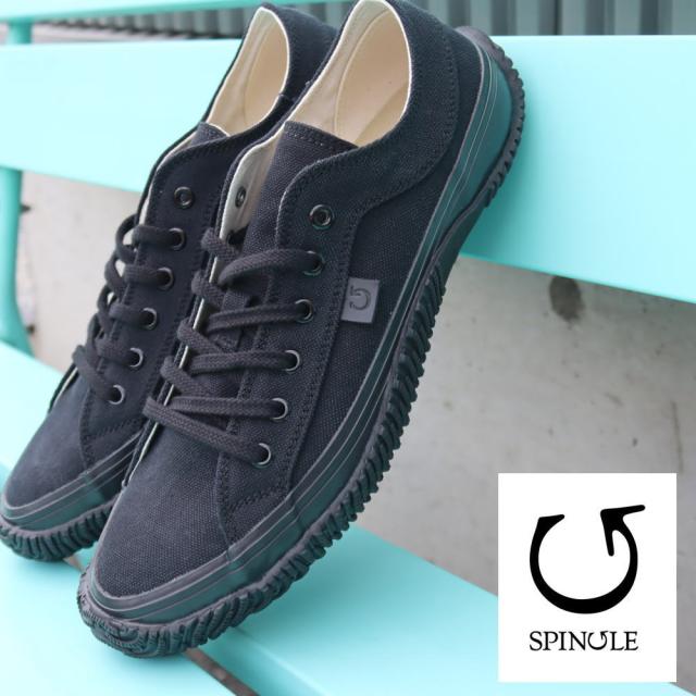 スピングル SPINGLE スニーカー SP-141 ブラック/ブラック Black/Black 145