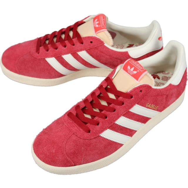 アディダス adidas スニーカー ガゼル GAZELLE チームビクトリーレッド/オフホワイト/クリームホワイト IF9652