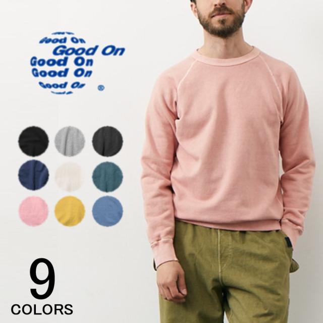 グッドオン Good On ラグラン クルー スウェット RAGLAN CREW SWEAT GOBW101 9色展開