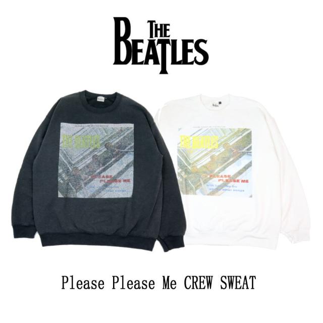 ザ・ビートルズ The Beatles プリーズ プリーズ ミー PLEASE PLEASE ME スウェットシャツ ブラック ホワイト