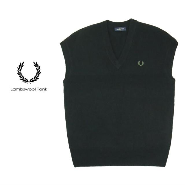 フレッドペリー FRED PERRY  ラムズウール タンク Lambswool Tank ブラック K8567 102