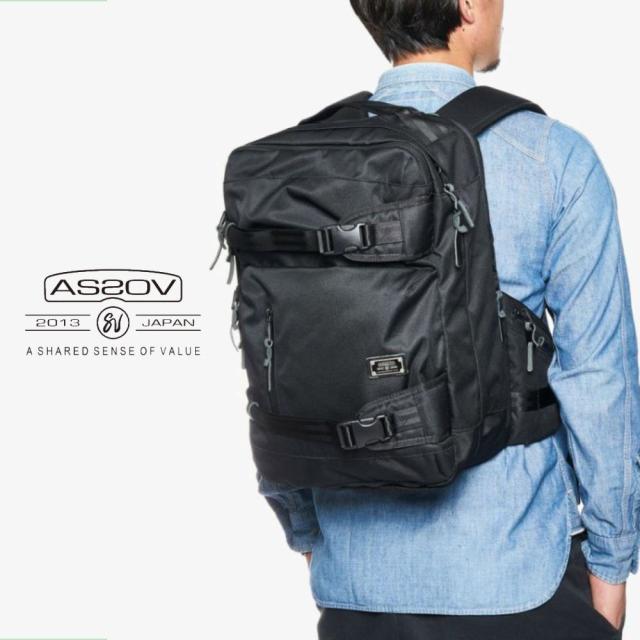 アッソブ AS2OV コーデュラドビー305D 3WAY バックパック CORDURA DOBBY 305D 3WAY BACK PACK sizeS  061405 BLACK(10)