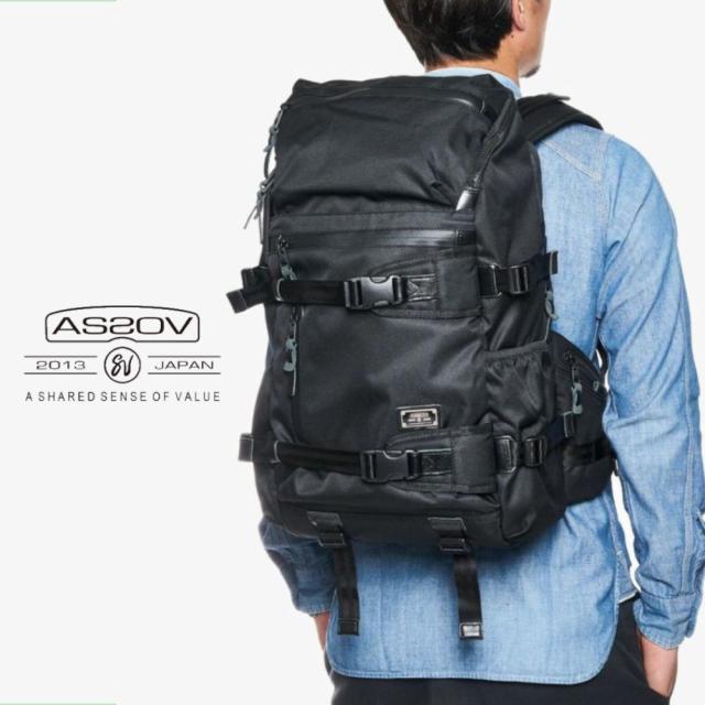 アッソブ AS2OV コーデュラドビー305D ラウンドジップバックパック CORDURA DOBBY 305D ROUND ZIP BACK PACK  061409 BLACK(10)