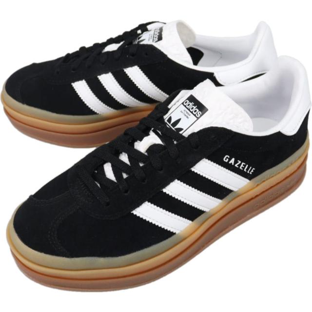 アディダス adidas スニーカー ガゼル ボールド ウィメンズ GAZELLE BOLD W コアブラック/フットウェアホワイト/フットウェアホワイト IE0876