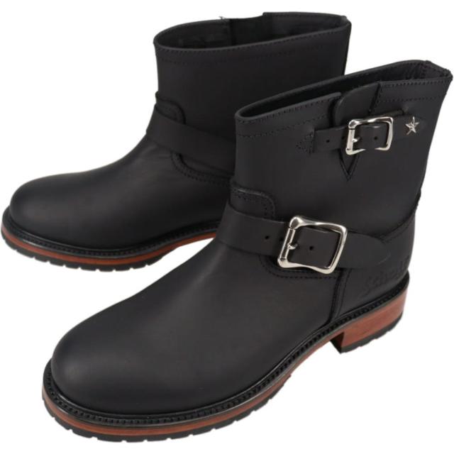 ショット Schott ショート エンジニアブーツ ワンスター コレクション SHORT ENGINEER BOOTS ONE STAR COLLECTION ブラック S25503 010