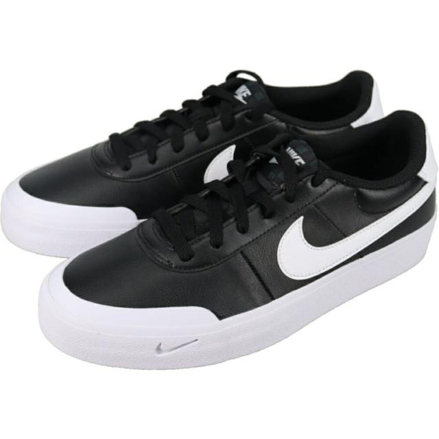 ナイキ NIKE スニーカー コート ショット COURT SHOT FQ8146 002 ブラック/ホワイト