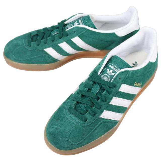 アディダス adidas スニーカー ガゼル インドア Gazelle Indoor カレッジエイトグリーン/フットウェアホワイト/ガム JI2062
