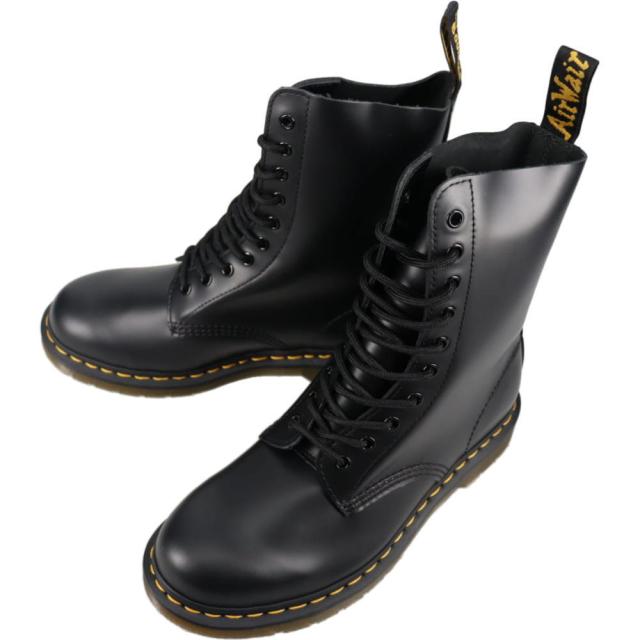 交換・返品 初回時送料無料（沖縄県を除く）ドクターマーチン Dr.Martens 1490 10 ホール ブーツ STANDARD FIT ブラック BLACK 11857001