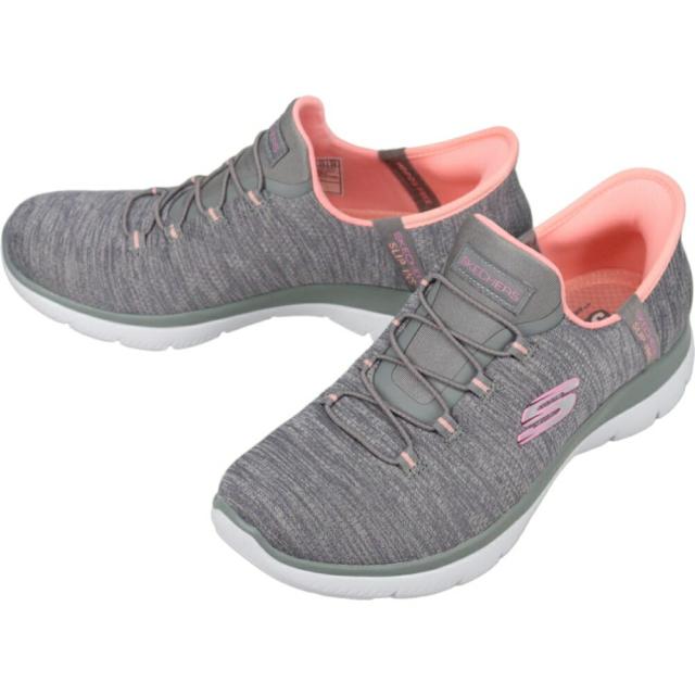 スケッチャーズ SKECHERS スニーカー スリップインズ サミッツ エブリデイ セット SUMMITS EVERYDAY SET グレー/コーラル 150264 GYCL