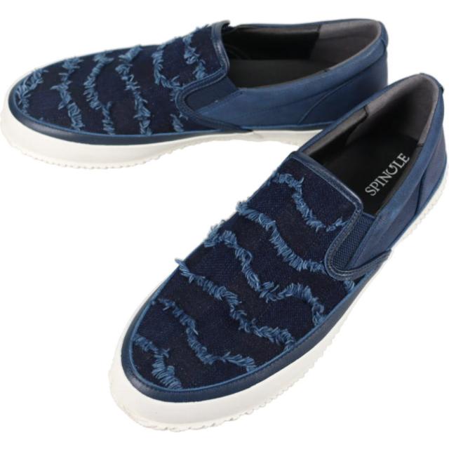 交換・返品 初回時送料無料（沖縄県を除く）スピングル SPINGLE スニーカー SP-1054 インディゴ/ブルー 157