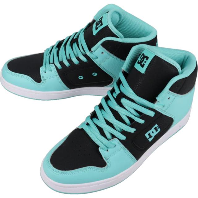 ディーシーシューズ DC SHOES スニーカー マンテカ フォー ハイ MANTECA 4 HI ブラック/ターコイズ DM251003 062