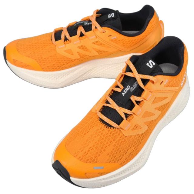 サロモン salomon ランニングシューズ エアロ グライド 3  AERO GLIDE 3 ターメリック/ホワイト/ブラック 477562